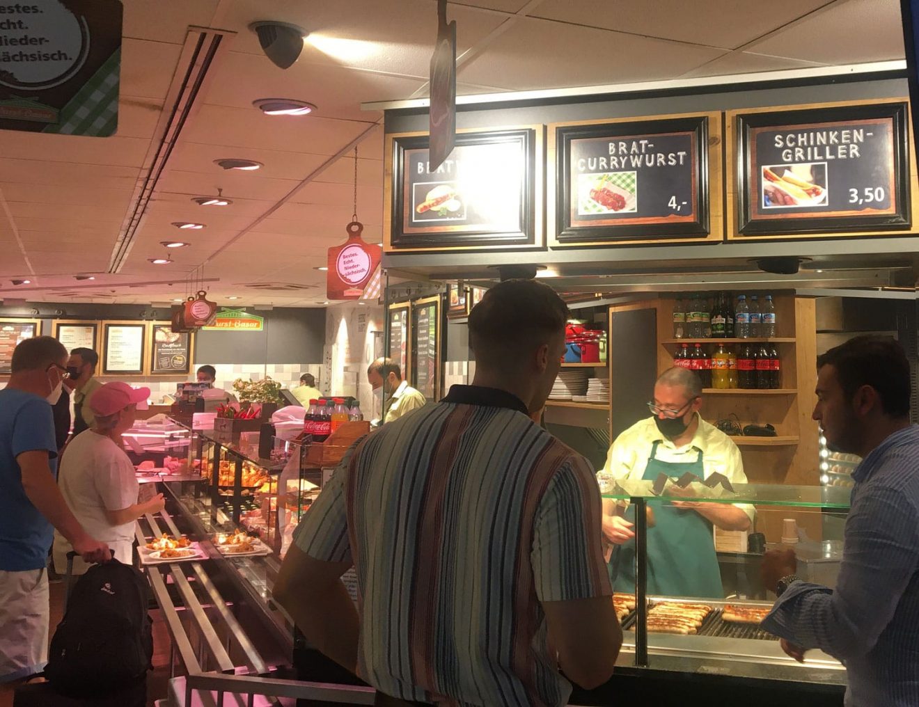 Billige Thüringer Bartwurst am Bratwurststand